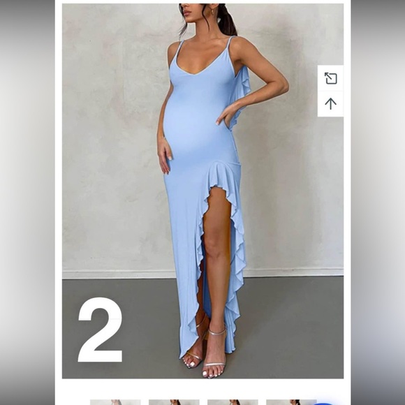 Dresses | Baby Blue Maternity Dress | Poshmark